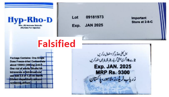 Rapid Alert; Drug Product: Unregistered and Falsified Immune globulin ...